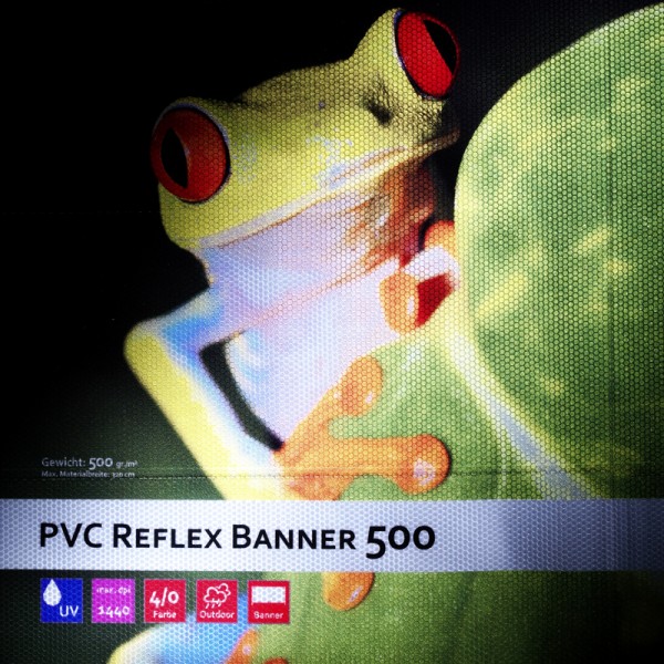 Druck auf PVC Reflex Banner 500 • ab 18,90 € m² • jetzt bestellen!
